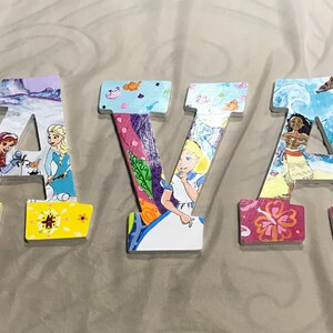 Custom Character Hand Painted Wall Letter Price per Letter - Etsy