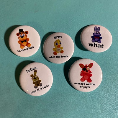 Five Nights at Freddy's 2 FNAF Meme Pins Plushie Meme Pins - Etsy
