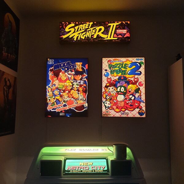 Custom Marquee Light Box Wood, Arkanoid Light Box, Arkanoid Wall Décor ...