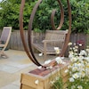 Rustic Rusty Metal Rose Flower Petal Garden Columns Landscape Design ...