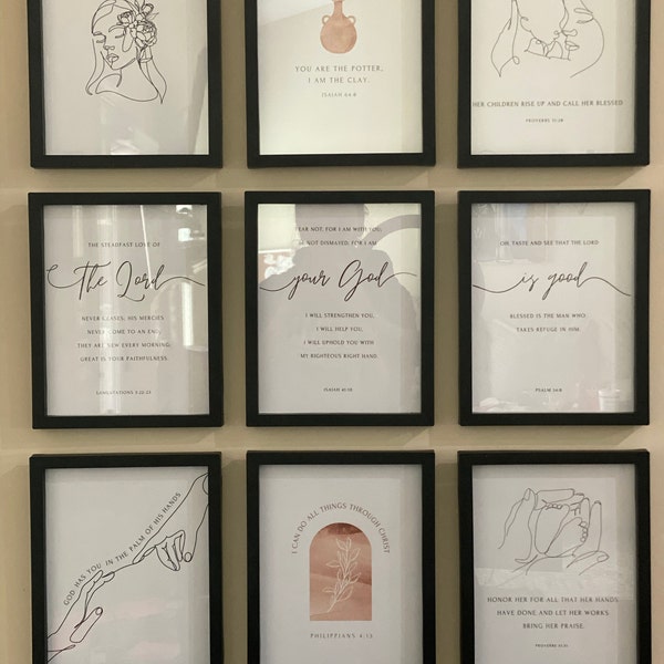 The Lord Your God is Good | Bible Verse Wall Art Set of 3 | (digital ...