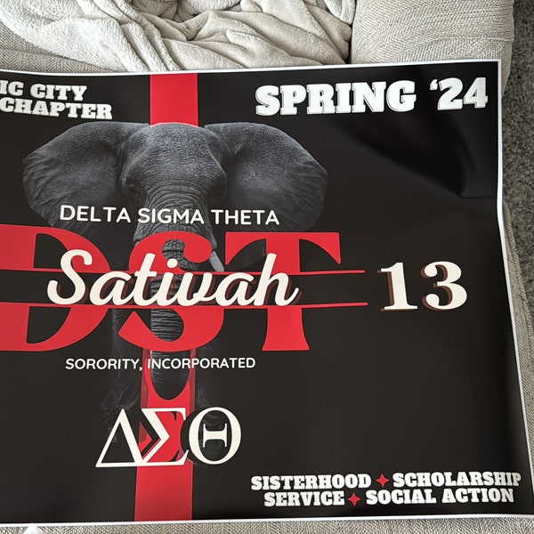 Large Beautiful Personalized Phi Beta Sigma Inspired Wall Art Black Greek Sigma Sorority