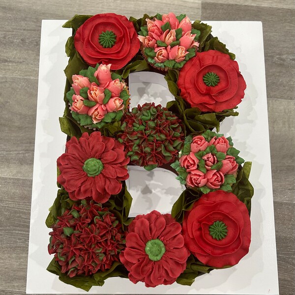 Cupcake Monogram Letter and Number Box Bundle, Instruction Guide ...