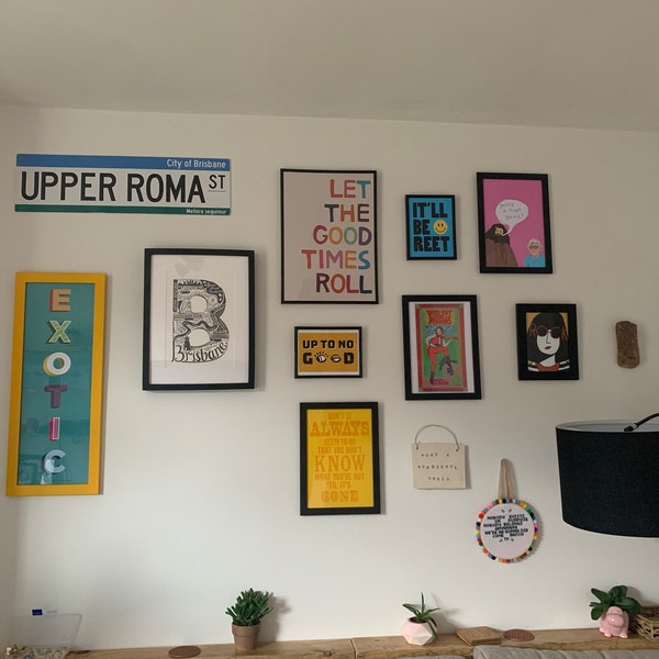 Smiley It'll Be Reet, Gallery Wall Art Print, Northern Optimism Quote ...