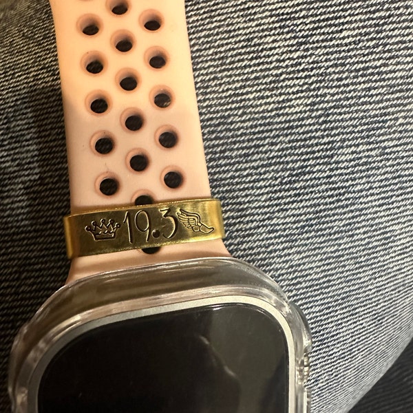 Smart Watch Charms, Personalized Gift, Custom Name, Watch Band Slide ...