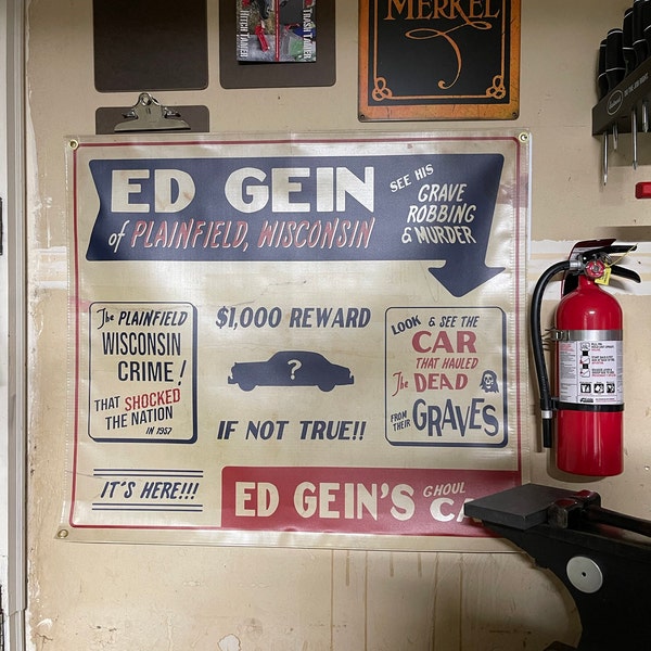 Sideshow Banner - Ed Gein Car - Etsy
