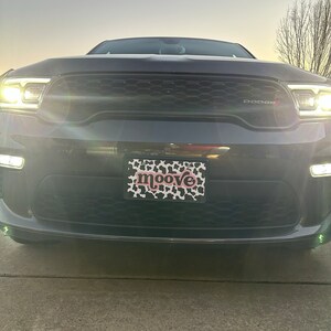 Hand Drawn Flower Field License Plate Black and White - Etsy