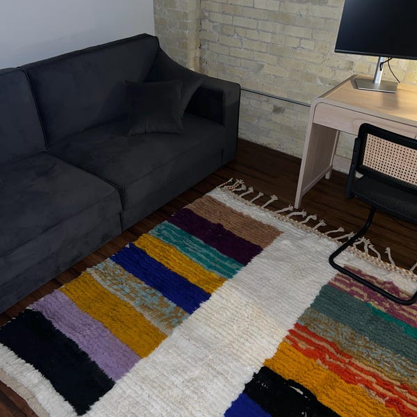 Soft White Beni Ourain Runner, Handmade Berber Runner, Orange Moroccan ...