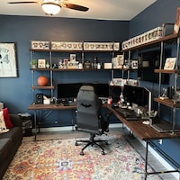 Butcher Block Corner L-shaped Desk Built-in - Etsy Canada