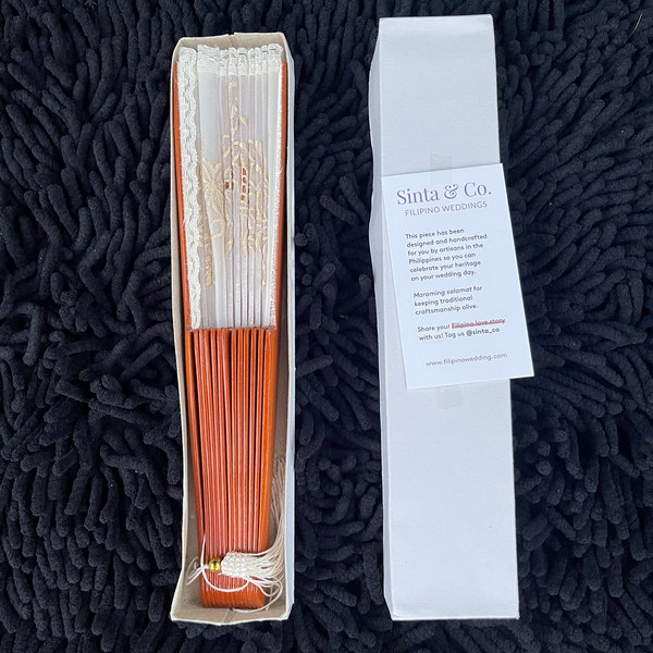 Pamaypay Embroidered Filipino Folding Hand Fan Abaniko Handmade in the ...