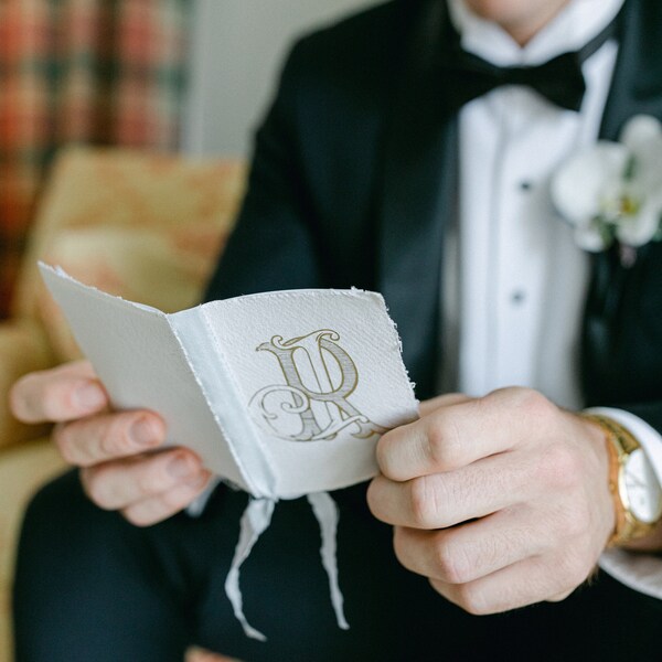 His and Hers - to My Husband/wife Foil Pressed Vow Books - Etsy