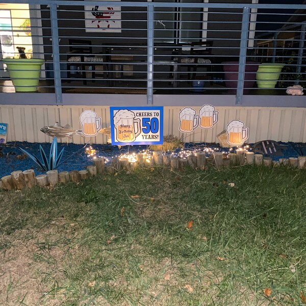 Funny Birthday Yard Sign, Custom Lawn Signs, Outdoor Party Decorations ...