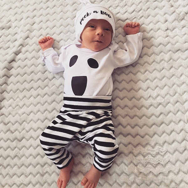 Baby Ghost Costume. Newborn Halloween Outfit. Baby Boy or Baby Girl ...