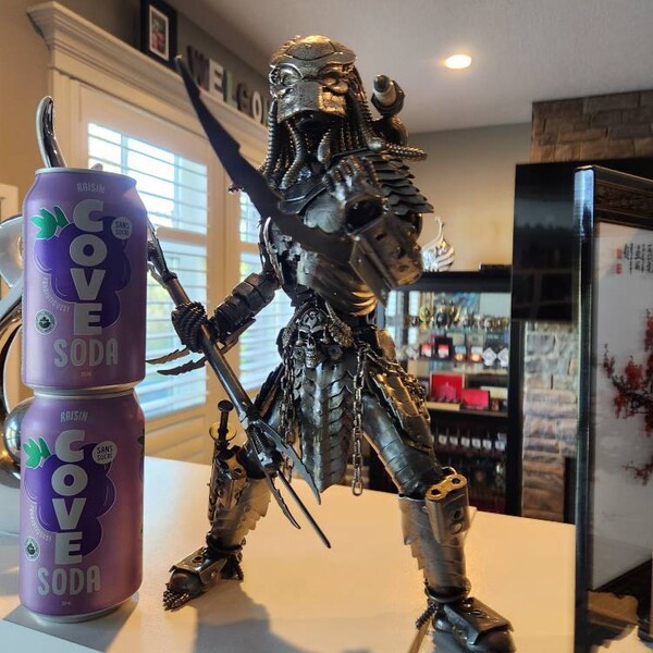 Excavator Scrap Metal Sculpture, Backhoe Tractor Loader Scrap Metal ...