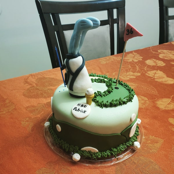 Fondant Golf Club Set Cake Toppers - Etsy