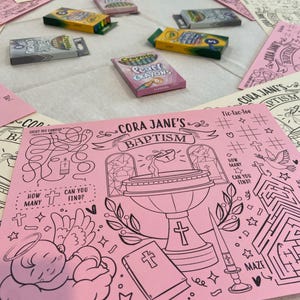 Printable Graduation Coloring Placemat, Grad Party, Personalized ...