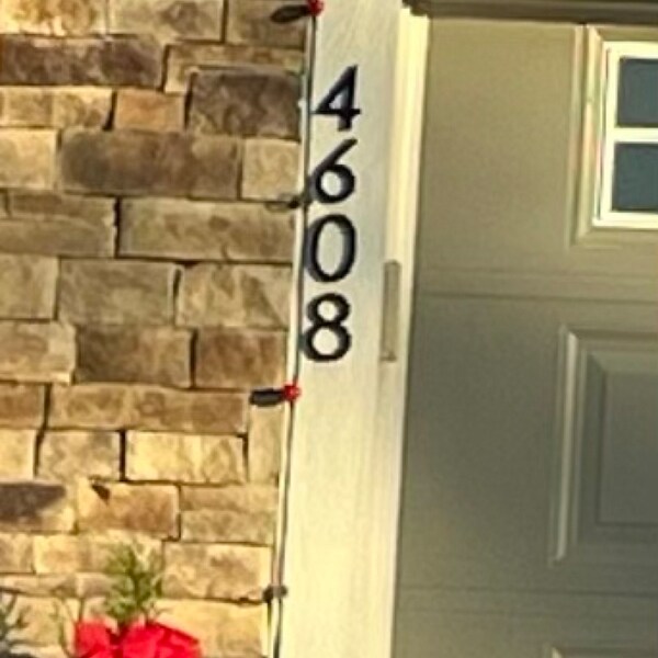 4 Inch Modern Plastic House Numbers Letters - Etsy