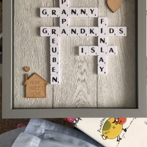 Personalised Scrabble Picture Frames Scrabble Frame - Etsy UK