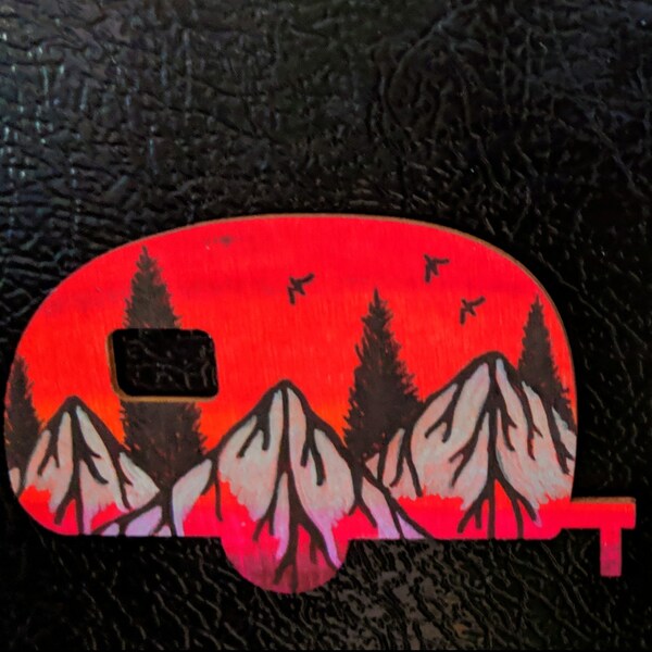 Vintage Camper - Laser Cut Unfinished Wood Cutout Craft Shapes - Etsy