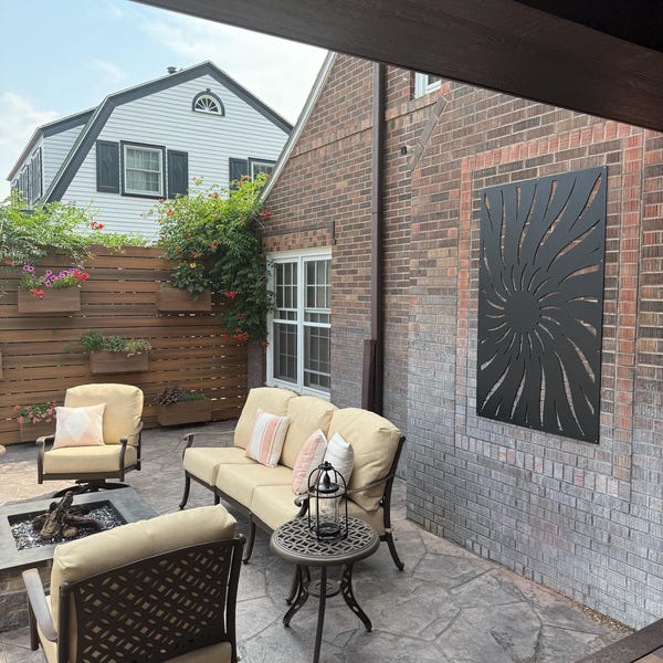 Metal Fence Topper for Privacy, Fence Toppers Metal Decorative Panels ...