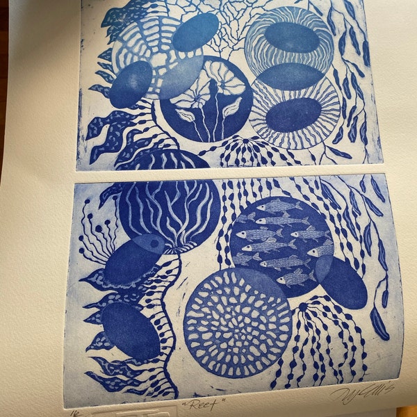 Reef, Etching on Paper, Handprinted and Signed, Limited Edition ...