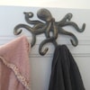 Large Octopus Cast Iron Wall Hanger Hook - Etsy