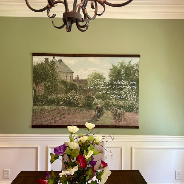 The Blessing Art Print | Extra Large Wall Art | Vintage Pastoral Art ...