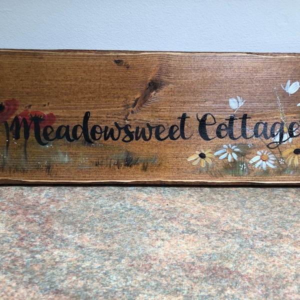 Custom Made Cottage House Name/house Number Wooden Plaques and Signs ...