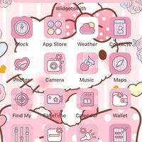 50 Icon Cute Small Girl Ios Icons Pack Iphone Theme App - Etsy Hong Kong