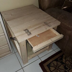The Concealment Farmhouse End Table/side Table, Concealment Table ...