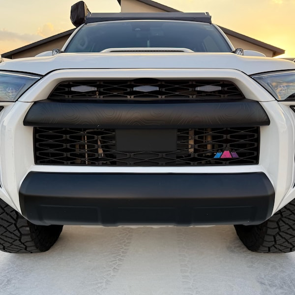 Topo Tri-color Mountains Grille Badge Emblem Fit for Toyota Tacoma ...