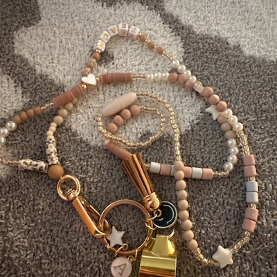 Happy Stars Teacher Lanyard, Teacher Gift, Badge Necklace, Fun Lanyard ...