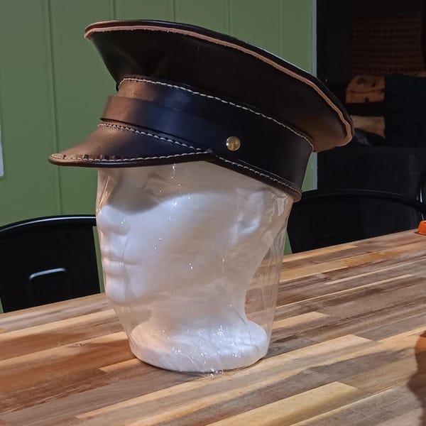 Leather Officer Hat Pattern - DIY PDF With Easy Tutorial - Etsy