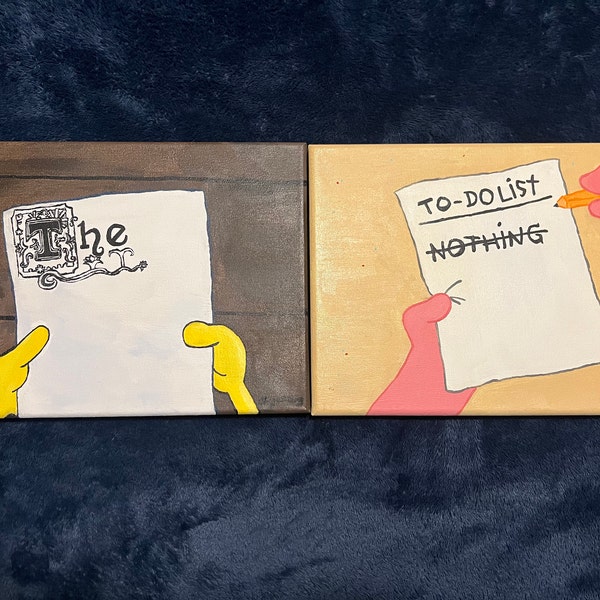 East? I Thought You Said WEAST - Spongebob Acrylic Painting - Etsy