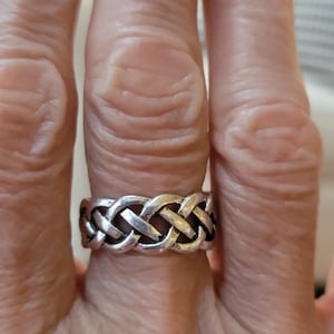 Irish Serch Bythol Ring Sterling Silver Celtic Triquetra Knot Ring ...