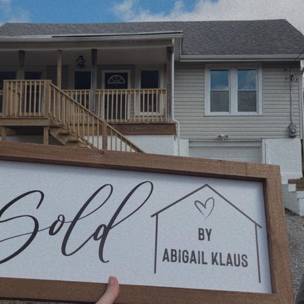 Realtor Sold Sign | Personalized Sold Photo Prop | Realtor Closing Sign ...