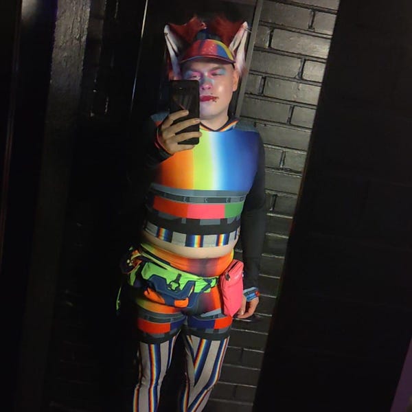 Gothic Pentagram Cat Ears Cosplay Ears Accessories Made of Faux Fur MTO ...