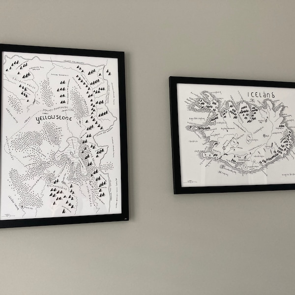 Basic Simple Wood Frame for Poster Photography. in 4 Colors: Natural ...