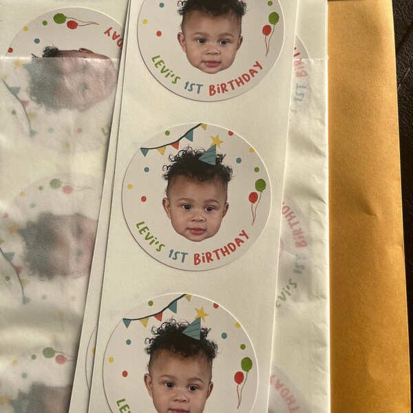 Kids Birthday Sticker｜personalized Birthday Sticker｜custom Kid Birthday ...