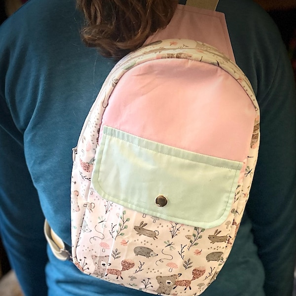 Charlie Sling Bag PDF Sewing Pattern: 3 Front Pocket Options - Etsy