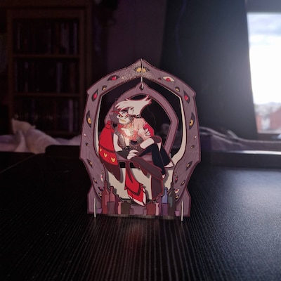 Angel Dust Hazbin Hotel Paper Craft Standee - Etsy