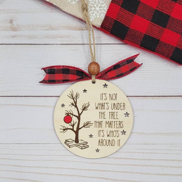 Its Not What's Under the Tree, Christmas, Ornament, SVG, Laser File ...