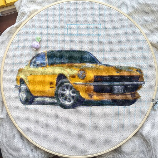 Race Car Cross Stitch Pattern, Sports Car Cross Stitch Pattern ...