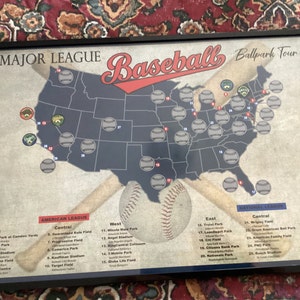 Pro Football Stadium Scratch off Map Football Stadium Bucket - Etsy