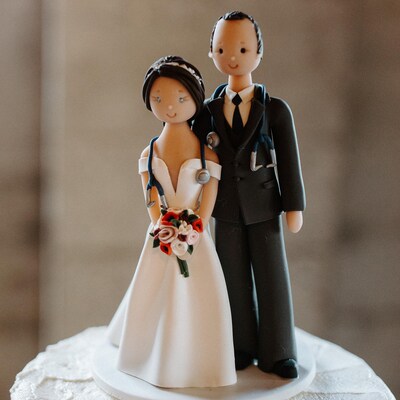 Horror Film Inspired Wedding Cake Topper Customized by - Etsy