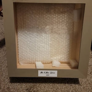 Extra Deep Large Wooden Shadow Box Frame With Glass Memories | Etsy