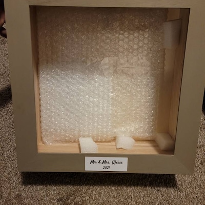 Deep Front Opening 12x12 Shadow Box Frame With Glass, Display Case ...