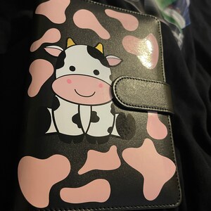 BLACK Cow Budget Binder Cow Print Budget Binder Cow Pattern Book Budget ...