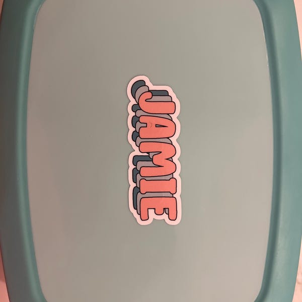 Waterproof Name Decal Personalized Vinyl Sticker NAME STICKER ...