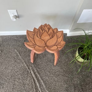 Lotus Flower Plant Stand Plant Stool Plant Shelf Side - Etsy